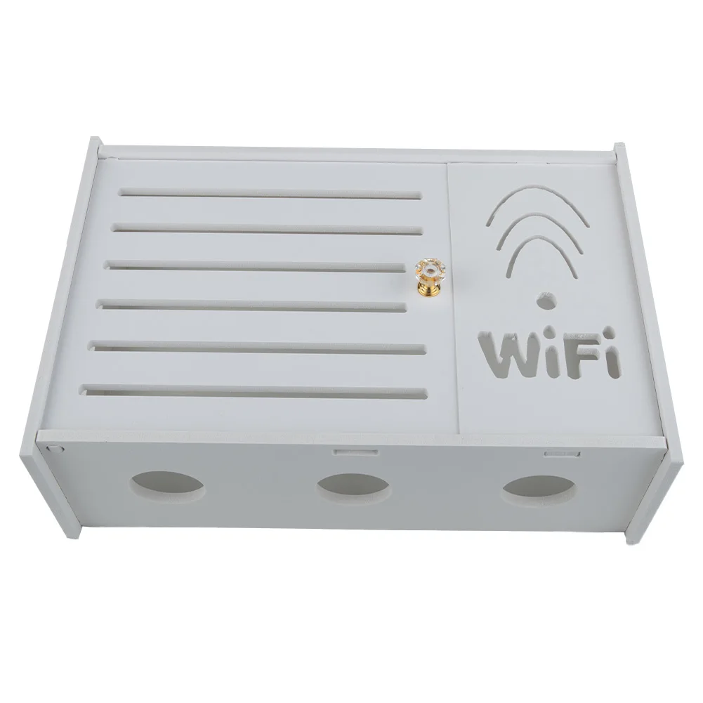 Bins-Wireless-Router-Rack-Wall-Mounted-WiFi-Storage-Box-Office-Media ...