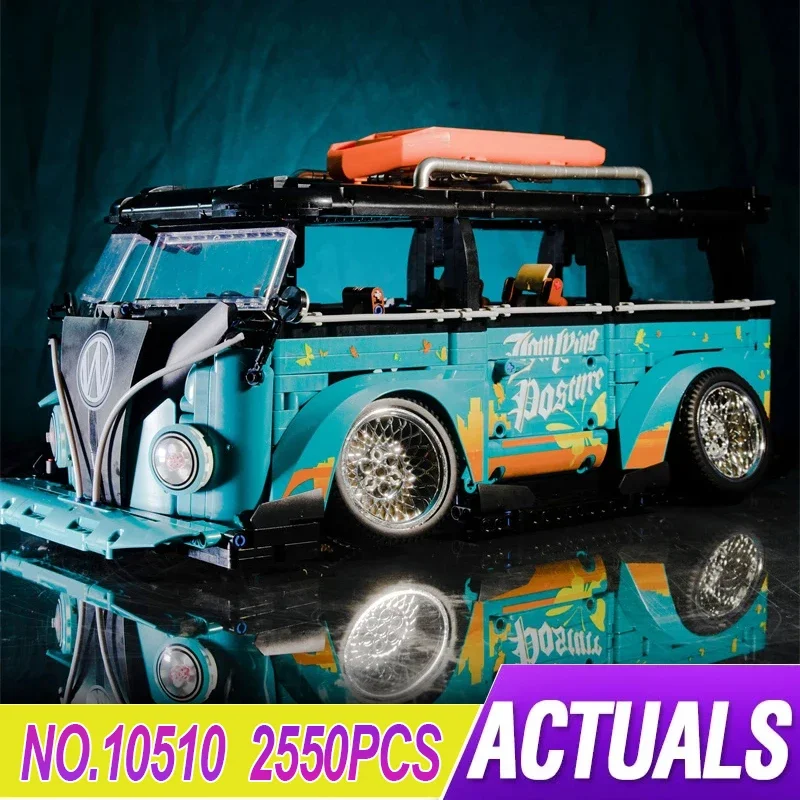 2550pcs-VW-Wide-body-Kit-Conversion-CAMPER-VAN-Car-Model-10510-Building ...
