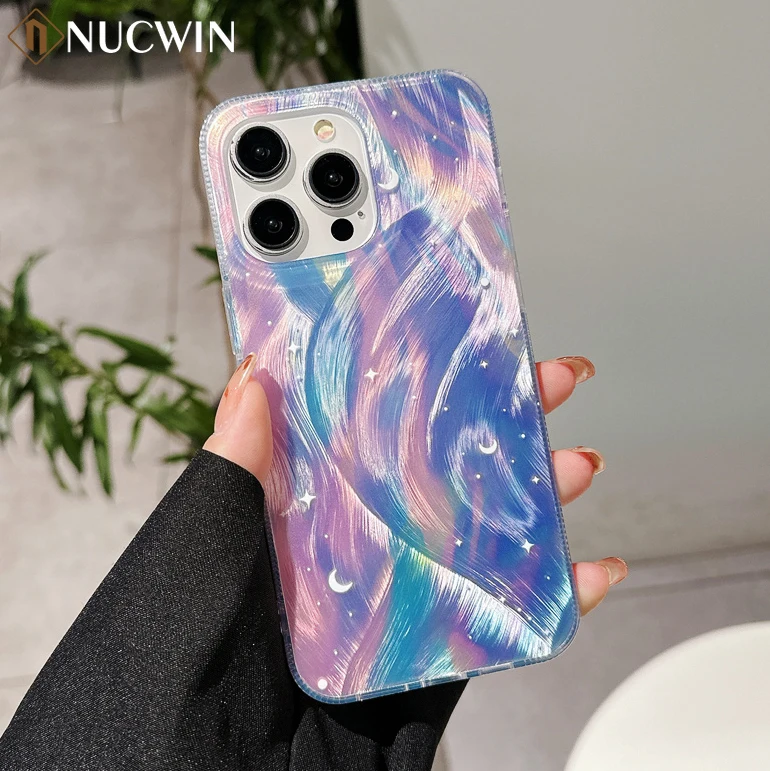 Luxury-Gradient-Dreamy-Starry-Sky-Phone-Case-for-iPhone-15-14-13-12-Pro ...