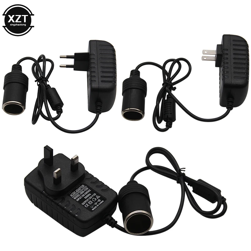 220V-AC-to-DC-12V-2A-Car-Cigarette-Lighter-Charger-Transformer-Adapter ...