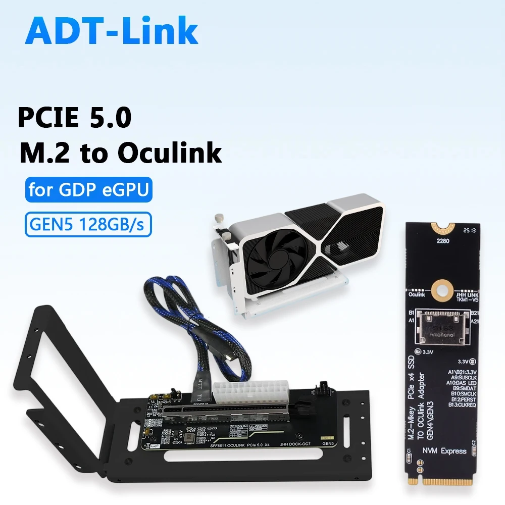 OCuLink eGPU Dock PCIe 5.0 X4 GDP Notebook Laptop External Video ...