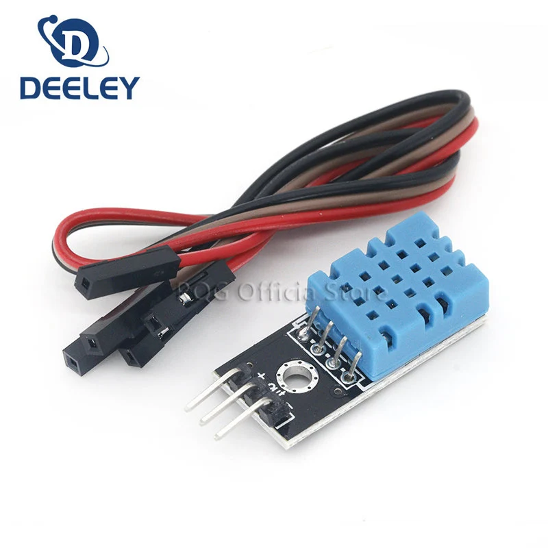 New Temperature And Relative Humidity Sensor Dht11 Module With Cable For Arduino Diy Kit