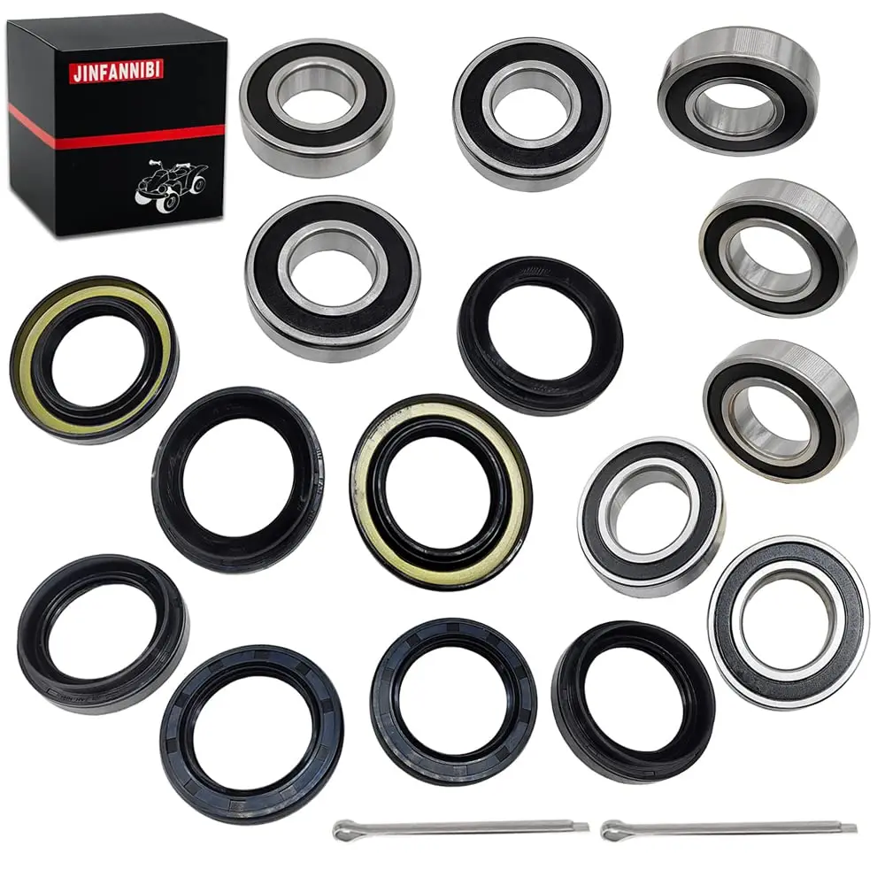 Front & Rear Wheel Bearing Seals Kit For Yamaha Rhino 660 YXR660F 2005 ...