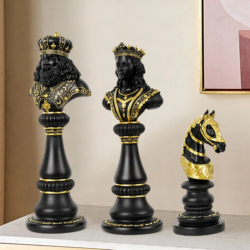 NORTHEUINS 30cm Internationalen Schach Figuren für Innen König Königin ...