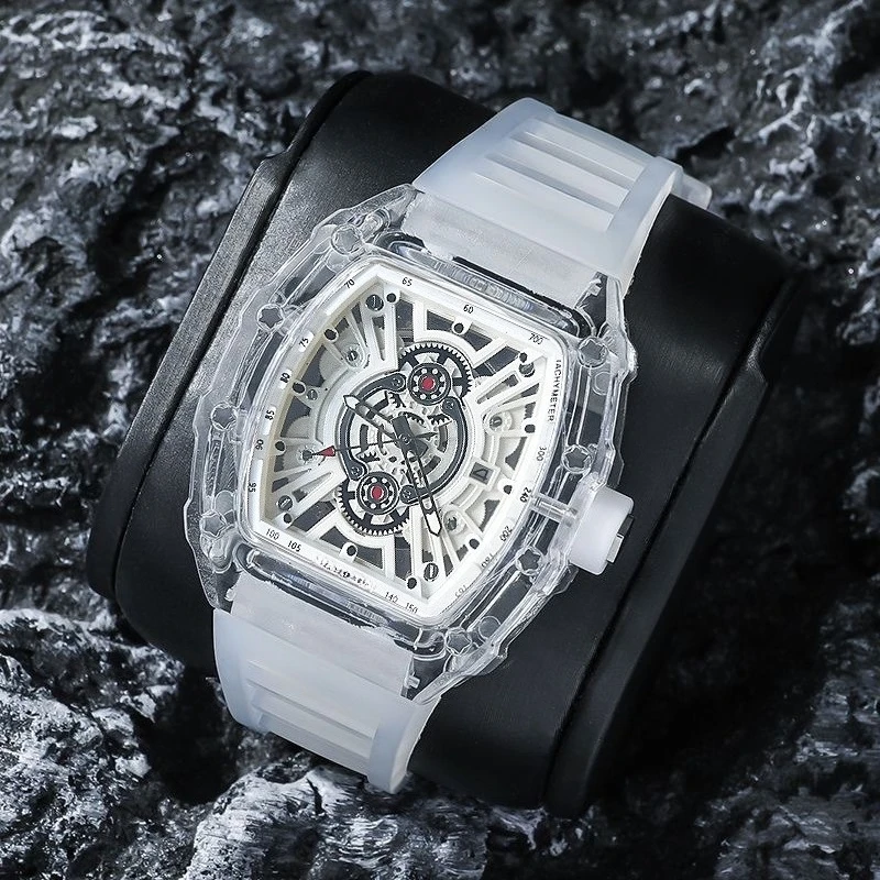 Creative Decorative Fake Dial Quartz Watch Men Plastic Case Personality ...