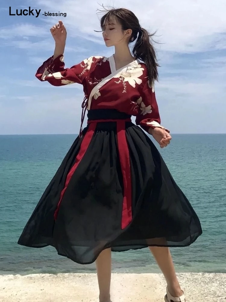 Vestido estilo Retro japonés Vintage Haori Kawaii para mujer, Kimono ...