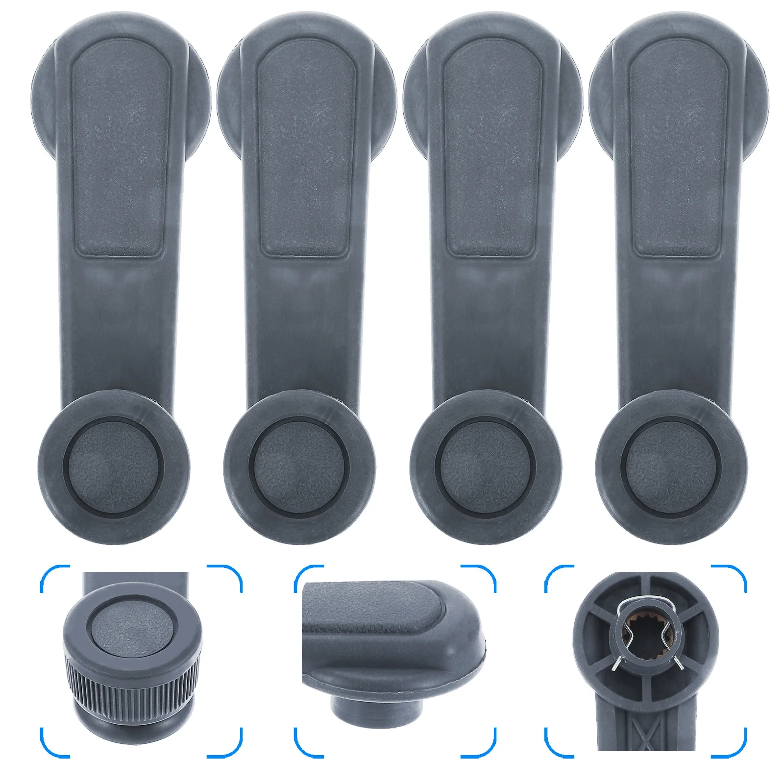 4-Pcs-Interior-Replacement-Parts-Car-Window-Crank-Accessories-Handle ...