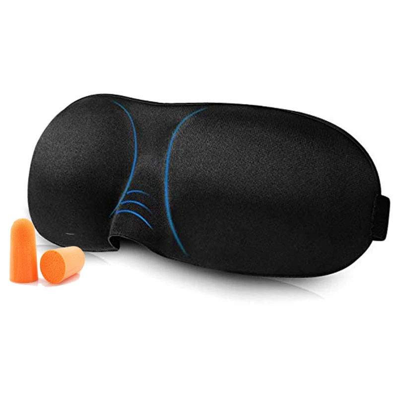 3D Contour Sleep Mask Sleeping Eye Cover Comfort Breathable Full ...