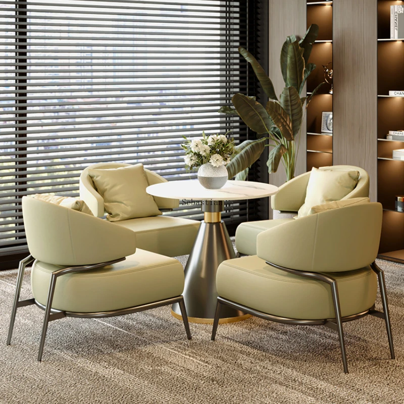 Light-Luxury-Negotiation-Table-and-Chair-Business-Hotel-Lobby-Card-Seat ...