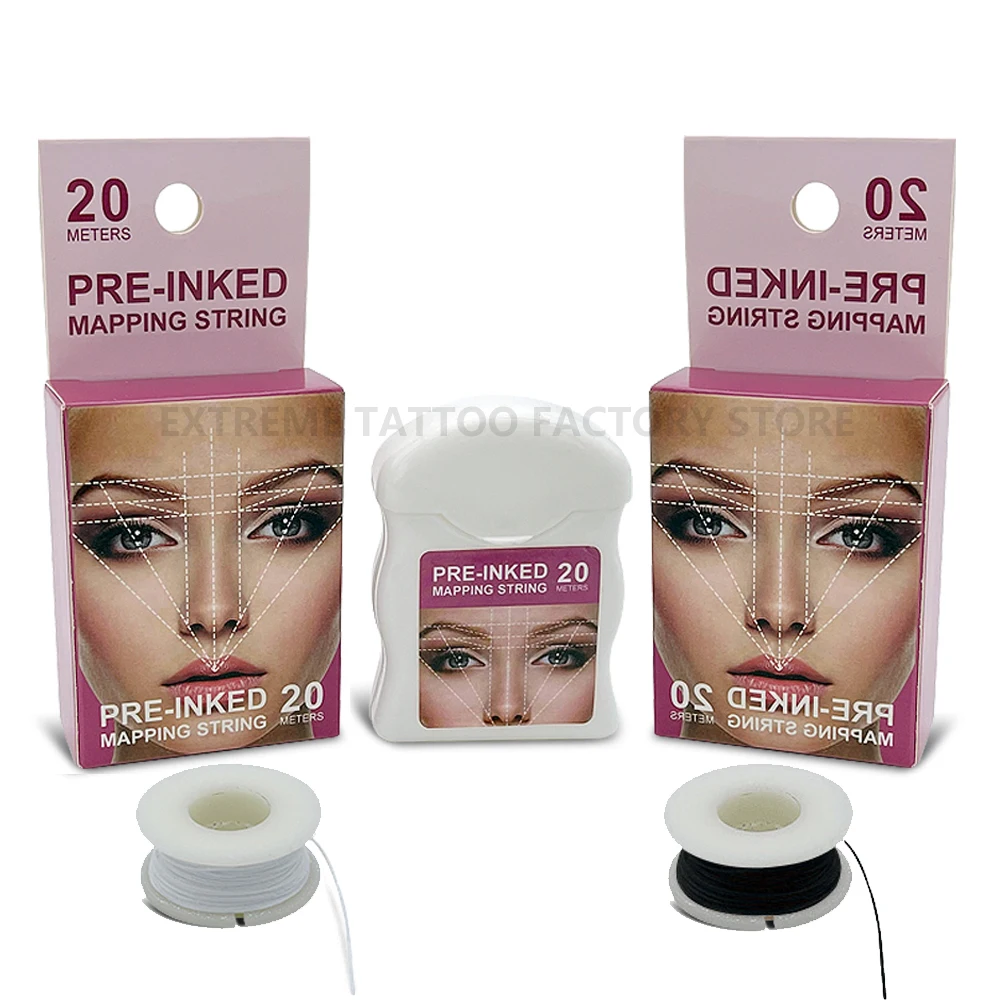Mapping String Pre Inked 20m Microblading Eyebrow Marker Thread Tattoo ...