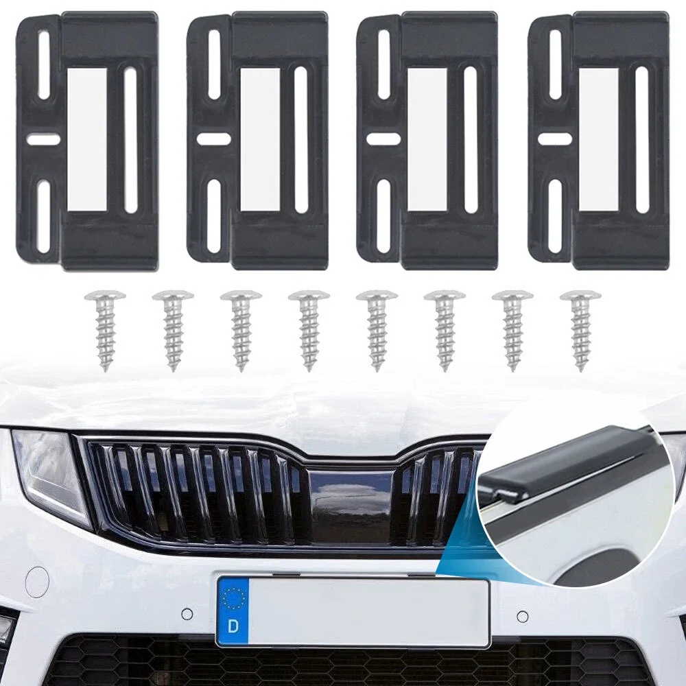 4Pcs/Set License Plate Frames For European-Style Vehicles Trailers ...