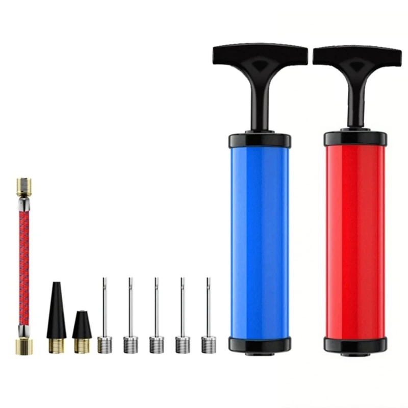 Manual-Ball-Pumps-Small-Sports-Ball-Inflator-with-Needle-Nozzle-Hoses ...
