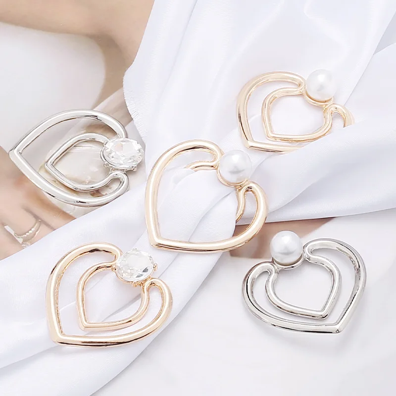 Heart-Scarf-Brooches-Crystal-Silk-Scarf-Buckle-Brooch-Women-Shawl-Ring ...