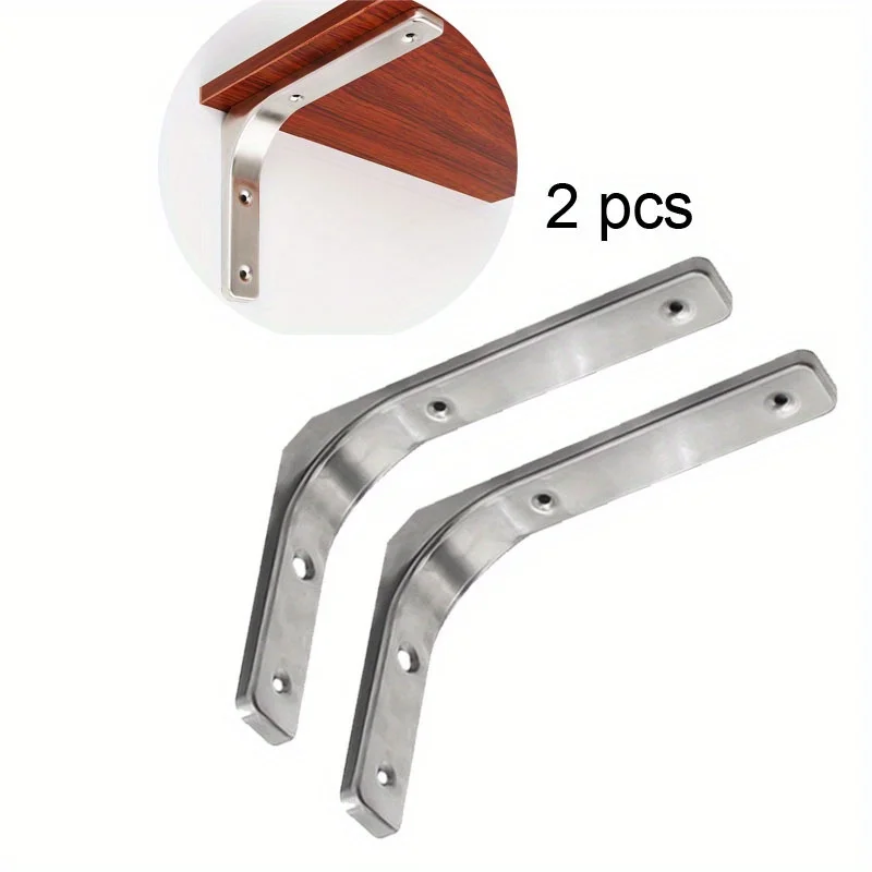 2pcs Mount Floating Shelf Brackets L Bracket for Shelves Heavy Duty ...