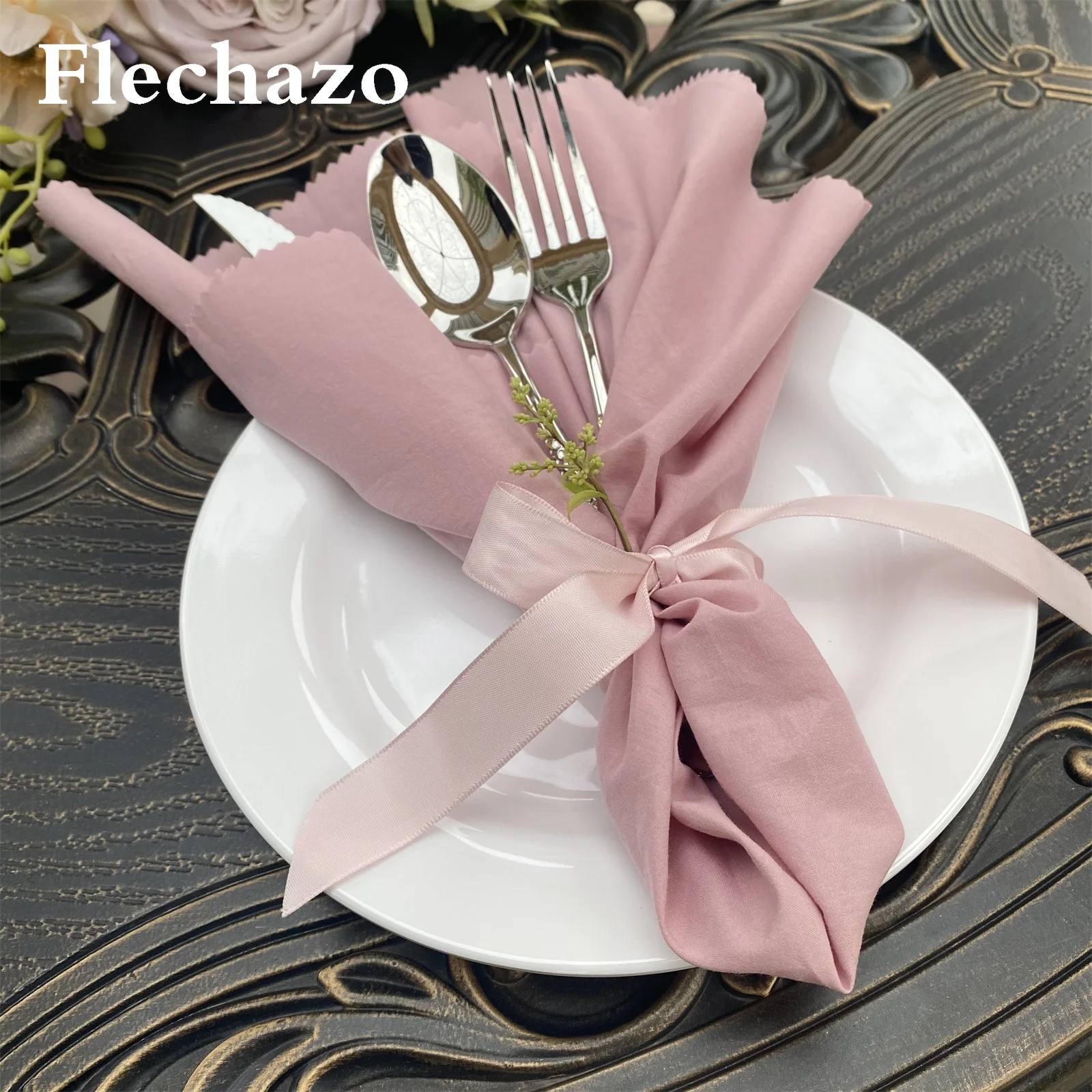 10pcs Table Napkins 46*46cm Wedding Party Decor Home Cloth Linen ...