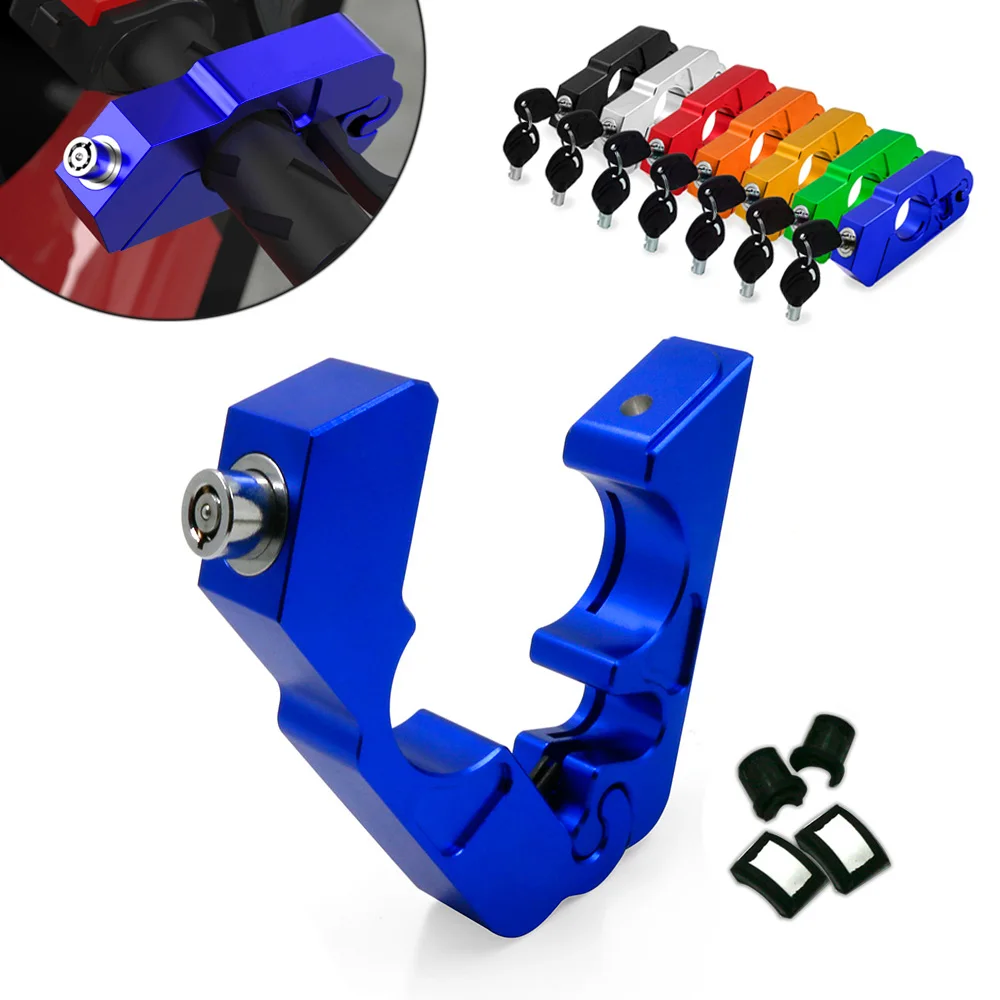 Motorcycle Cnc Safety Locks Handlebar Lock Brake Handle Solid Anti ...