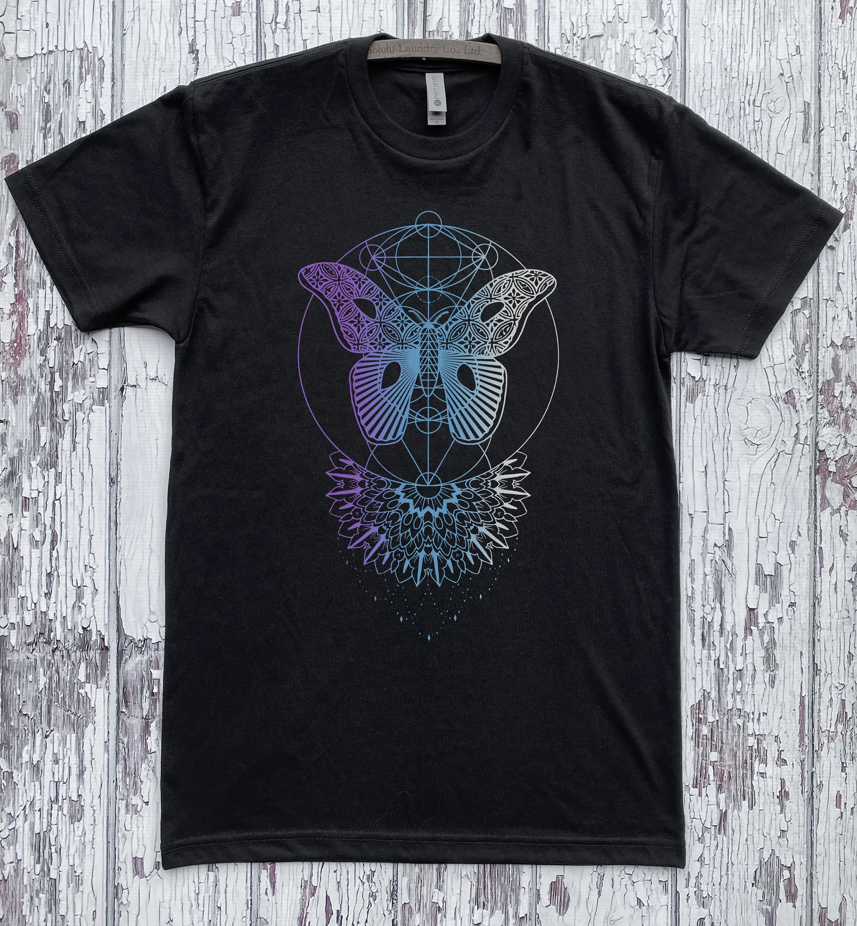 Mothlight Dotwork Mandala T Shirt Sacred Geometry Symmetry Moth Wings ...