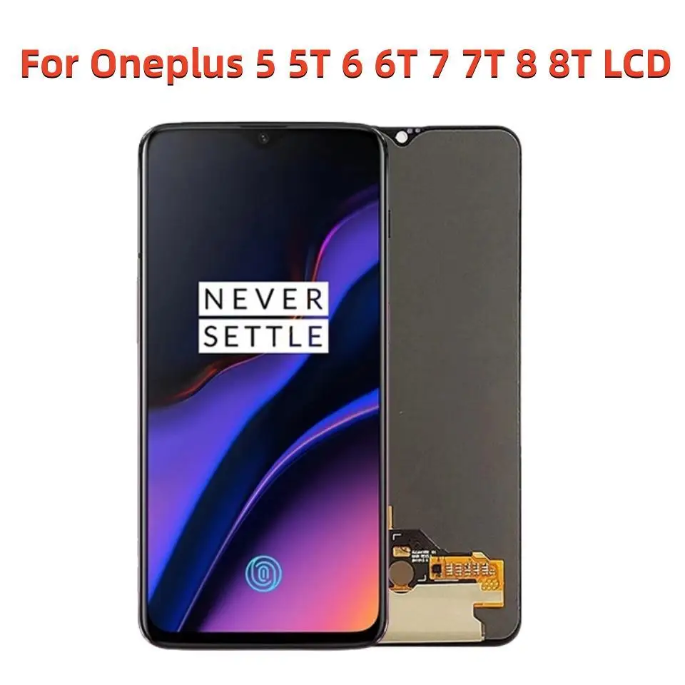 Original AMOLED Display For Oneplus 5 5T 6 6T 7 7T 8 8T LCD Display ...