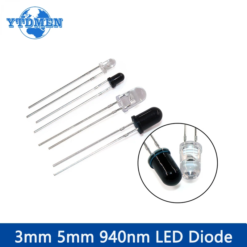 20pcs-set-3mm-5mm-940nm-LED-Infrared-Emitter-and-IR-Receiver-Diode-F3 ...