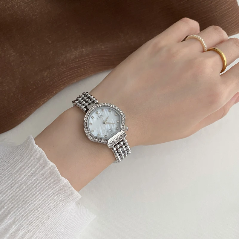 Shells-Silver-2024-Retro-Small-Gold-Watch-Luxury-Art-Fashion-Quartz ...