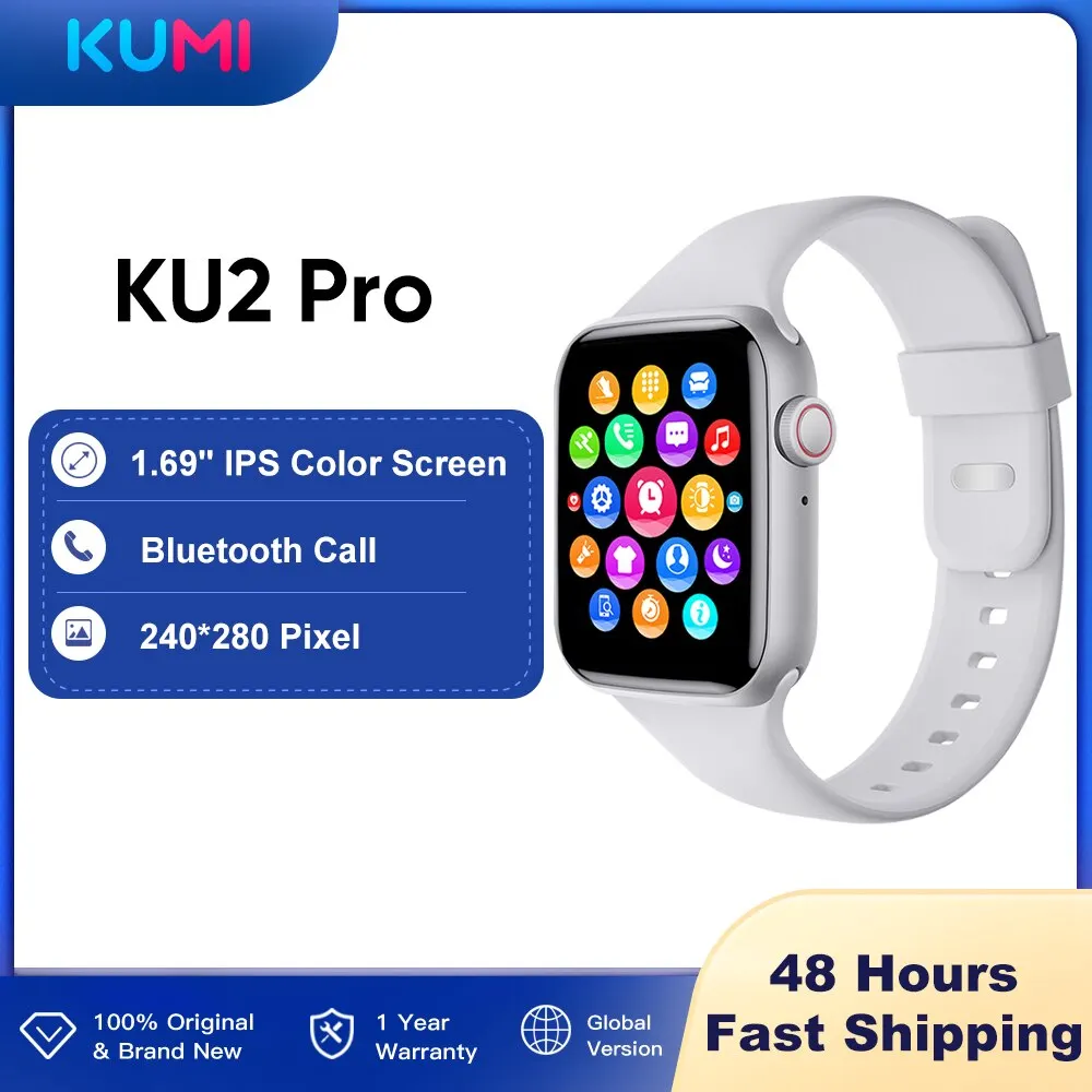 KUMI-KU2-Pro-Smartwatch-1-69-Inch-Bluetooth-Call-Sport-Heart-Rate ...