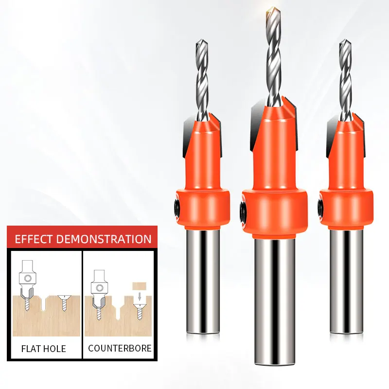 Newshark-2023-New-8mm-Shank-HSS-Woodworking-Countersink-Router-Bit ...