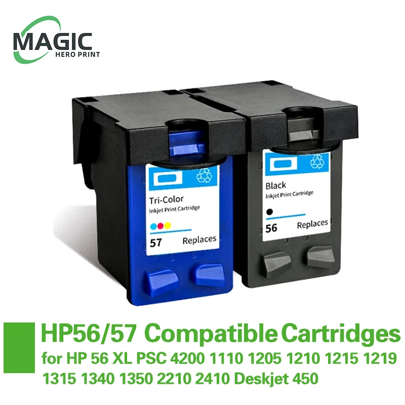 NEW-Replacement-HP56-HP57-Ink-Cartridge-for-HP-56-XL-PSC-4200-1110-1205 ...