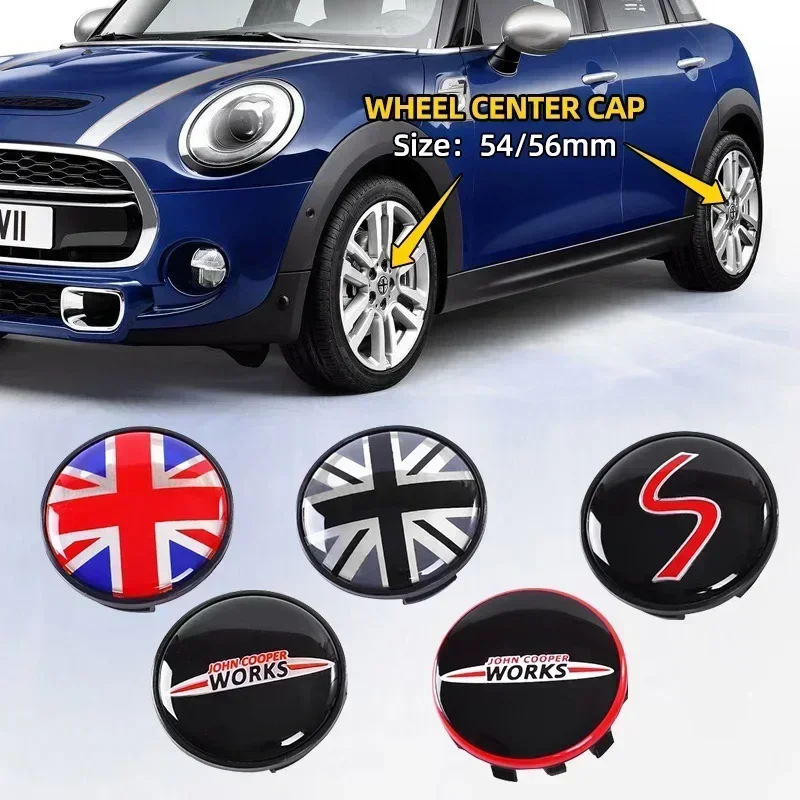 4pcs-54mm-56mm-Car-Rim-Cover-Wheel-Hub-Center-Caps-Badge-Logo-Emblem ...