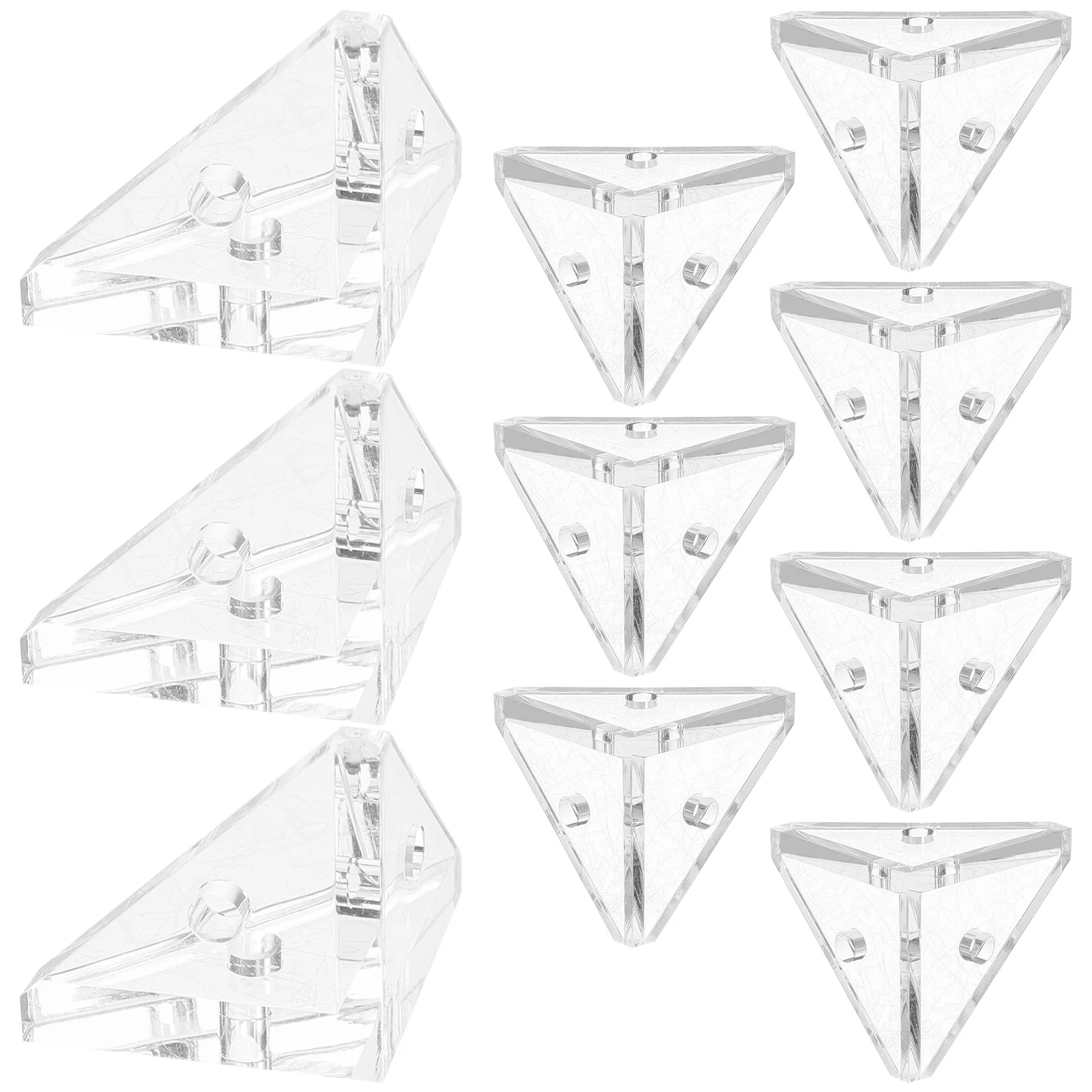 Acrylic-Display-Case-Connectors-Corner-Brackets-Triangle-Corner-Braces ...