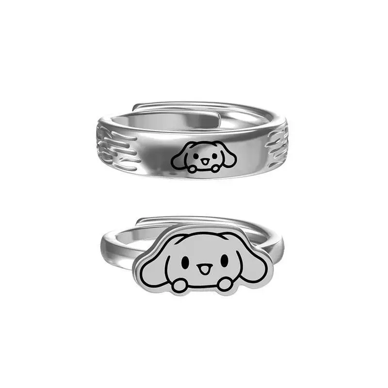 New-Sanrio-Cinnamoroll-Ring-Kawaii-Cartoon-Shiny-Adjustable-Cartoon ...