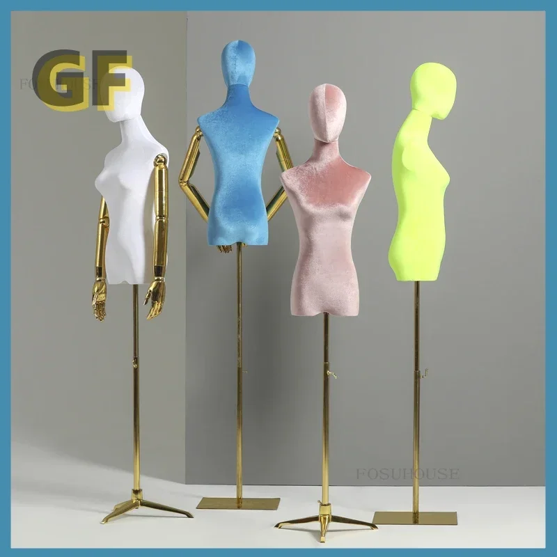 Dressmaker-Mannequins-Clothing-Store-Color-Model-Velvet-Female-Model ...