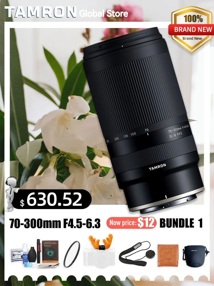 【New Product】 Tamron 70 300mm f4.5 zoom longo moldura completa lente da ...