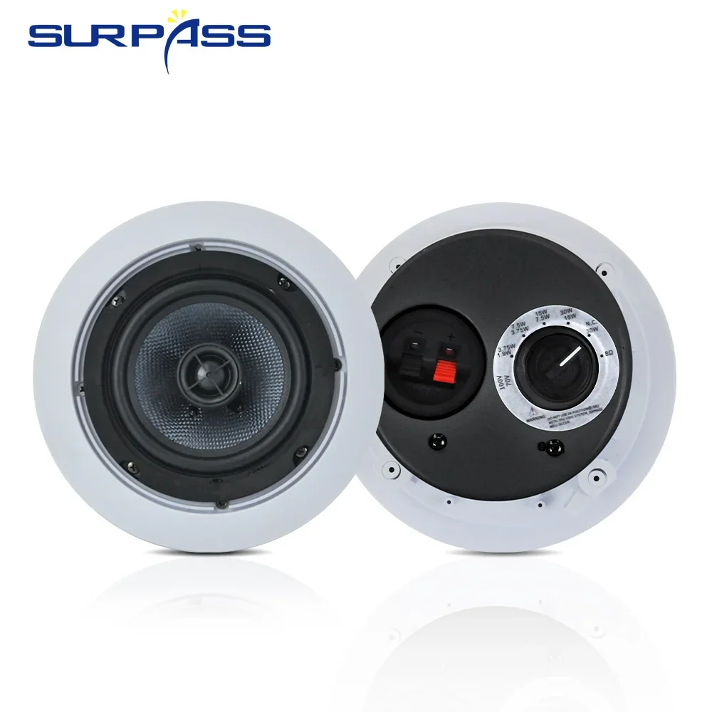 Home-30W-5-25inch-Ceiling-Speaker-100V-70V-8Ohm-PA-Sound-System-Two-Way ...