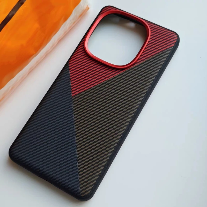 For OnePlus 15 Case Luxury PU Leather Carbon Fiber Pattern Skin ...