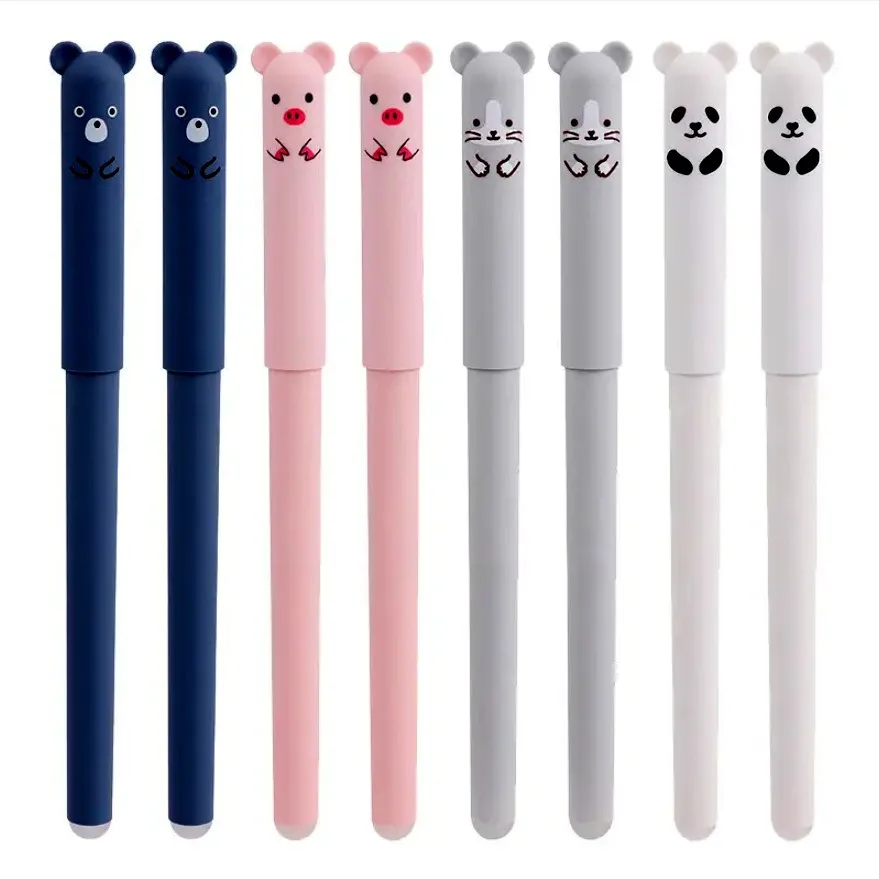 Animais-Panda-Erasable-Gel-Pen-Azul-Preto-Recargas-Hastes-Punho-Lav-vel ...