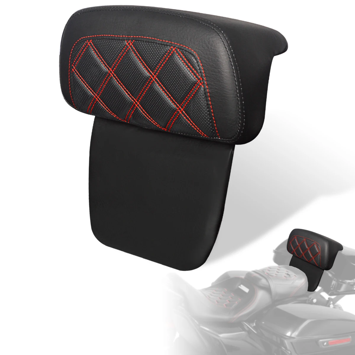 Motorcycle-Razor-Chopped-Tour-Pack-Backrest-Pad-For-Harley-Touring-Road ...
