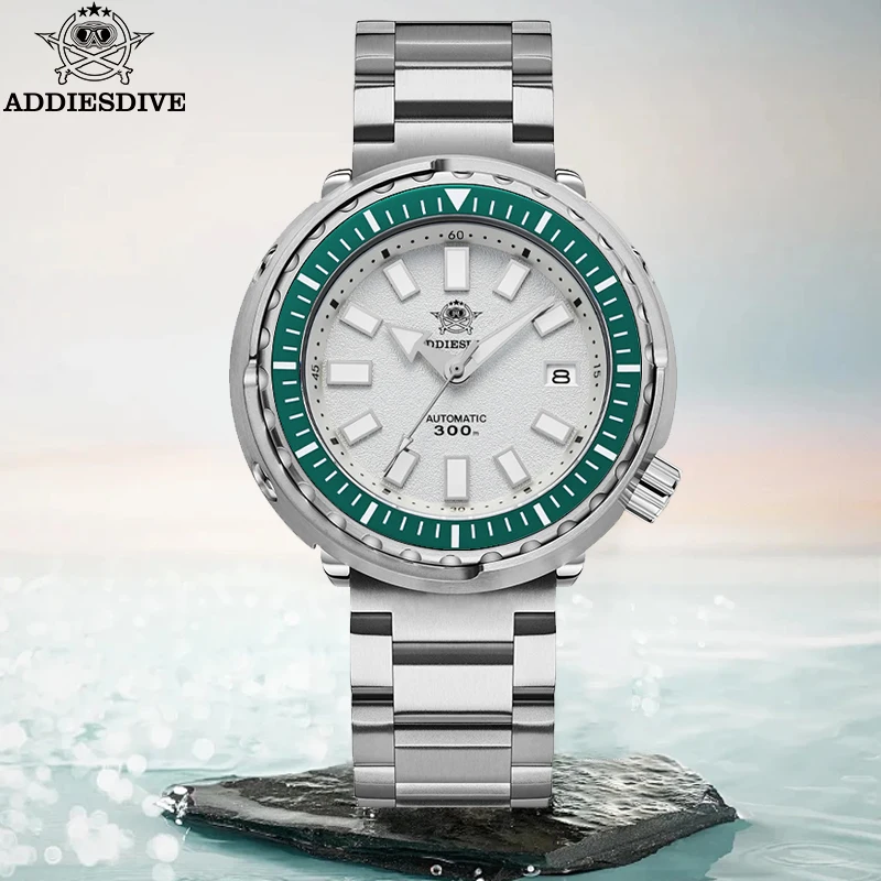 ADDIESDIVE 2025 New Men Automatic Watch 300m Dive Stainless Steel ...