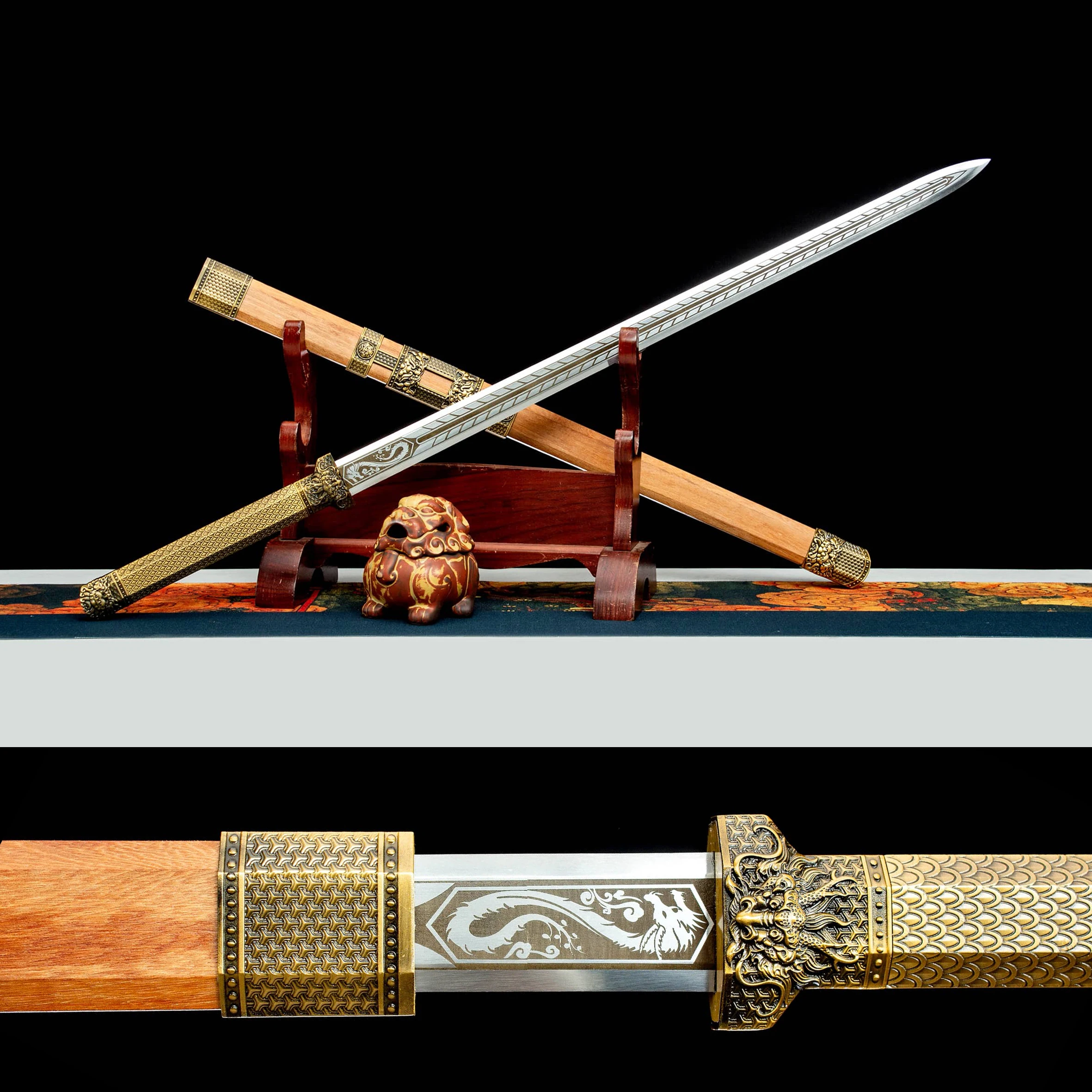 103cm-Medieval-octagon-armor-Lone-Star-Tang-Sword-Spring-steel-battle ...