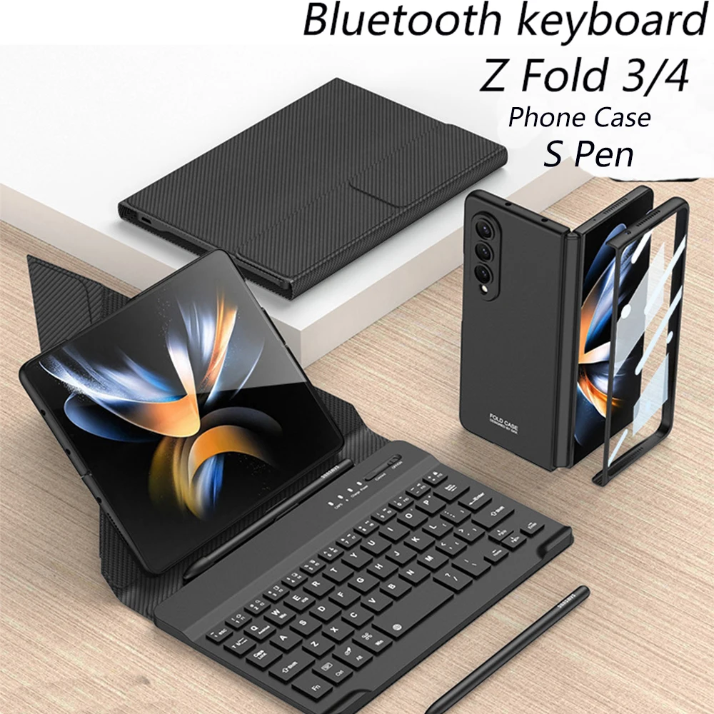 For-Samsung-Galaxy-Z-Fold-2-3-4-keyboard-Case-Wireless-Bluetooth ...