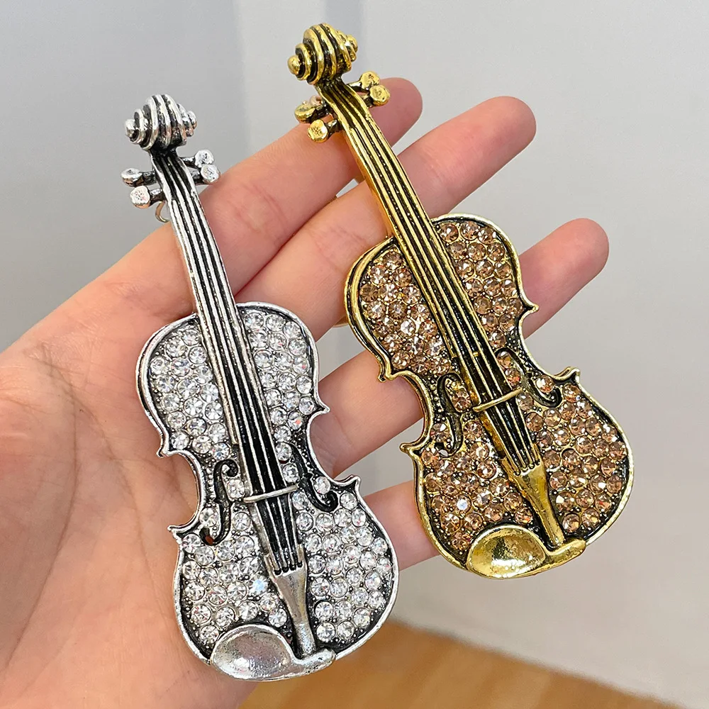 Cute-Rhinestone-Crystal-violin-Keychain-Music-violin-Key-Chain-Key-Ring ...