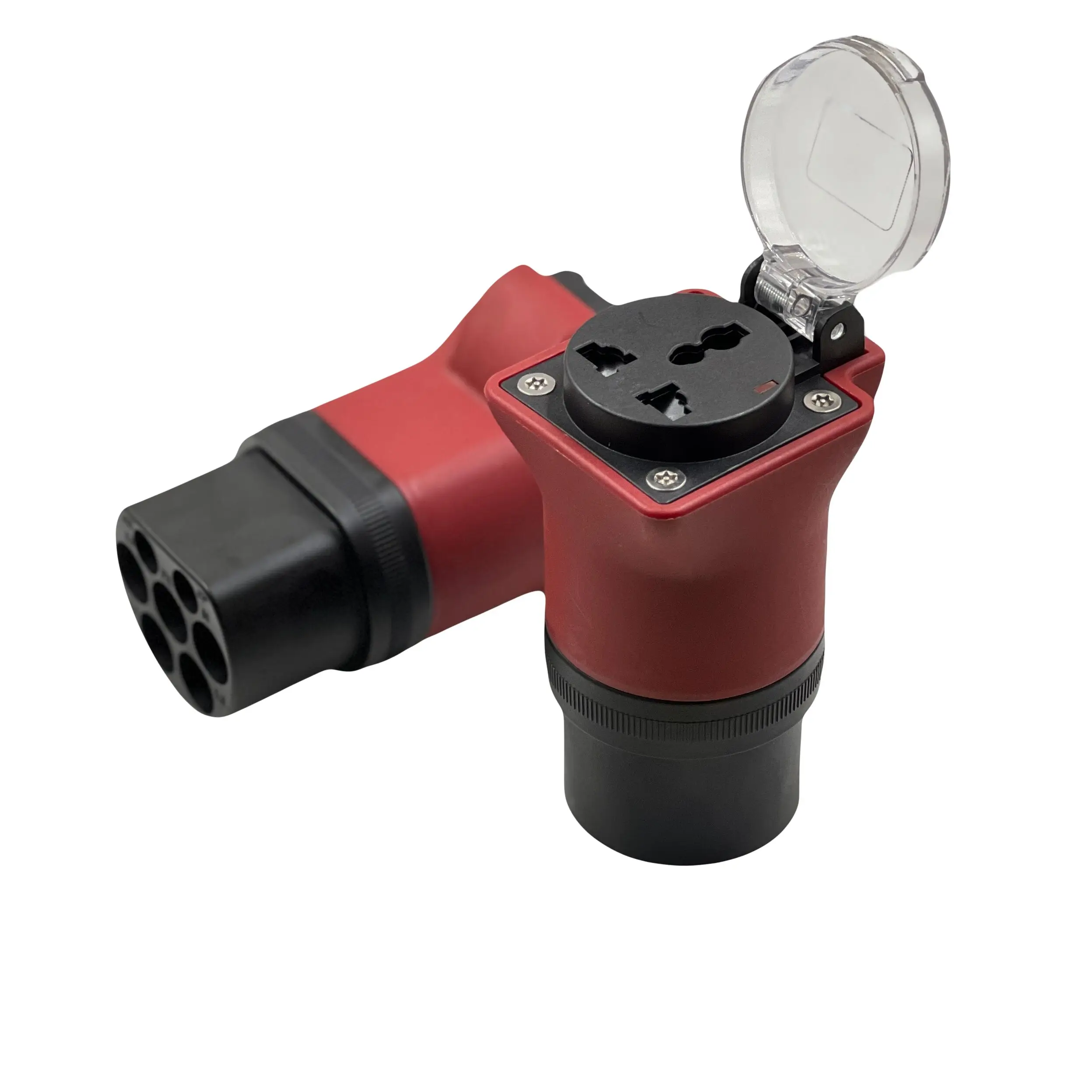 Portable-220V-Type-2-Male-Plug-to-Schuko-Socket-EV-Charging-Adapter-For ...