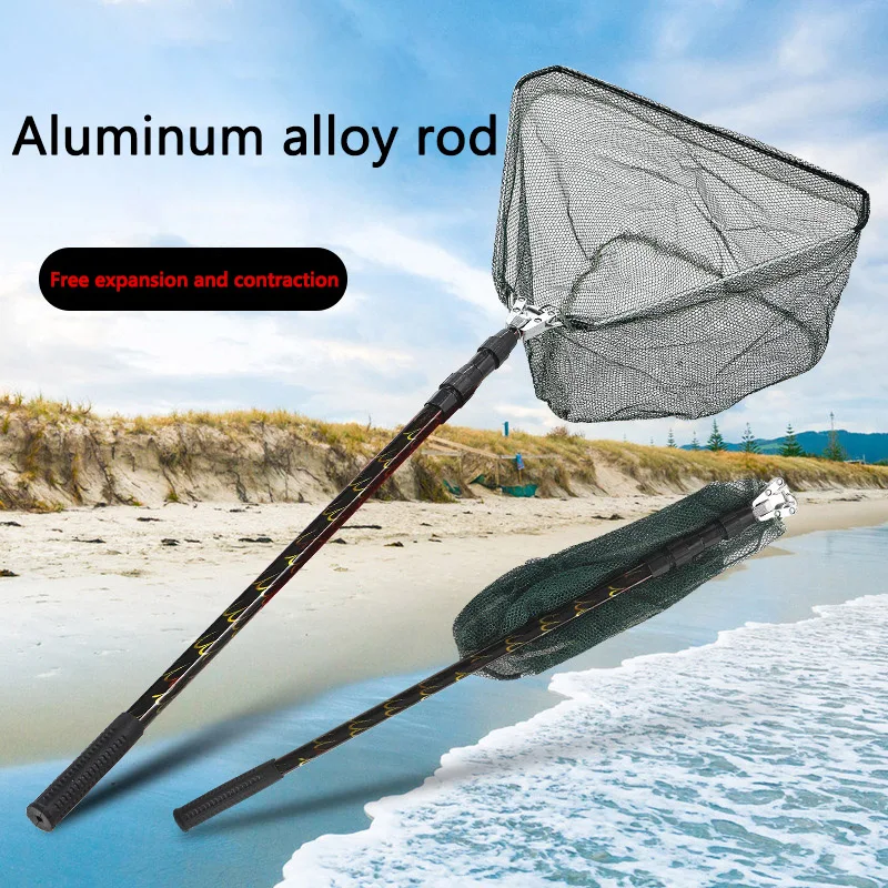 Portable Folding Fishing Net Retractable Telescoping Aluminum Alloy ...
