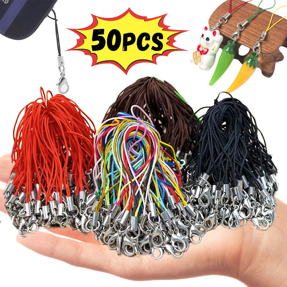 50-30-10PCS-Multiduty-Nylon-Cord-Lobster-Clasp-Phone-Lanyards-Straps ...