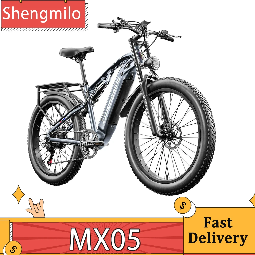 Shengmilo-MX05-Electric-Bike-48V-500W-Bafang-Motor-Fat-Bike-E-Mountain ...