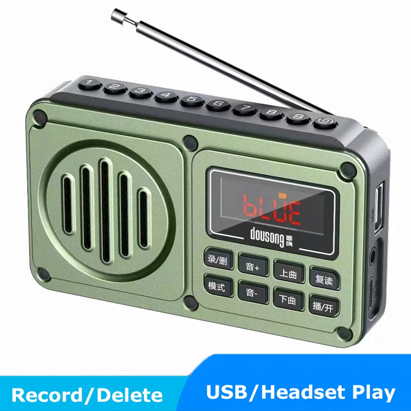 Mini-FM-Radio-Portable-Radios-Receiver-Pocket-Bluetooth-Speaker ...