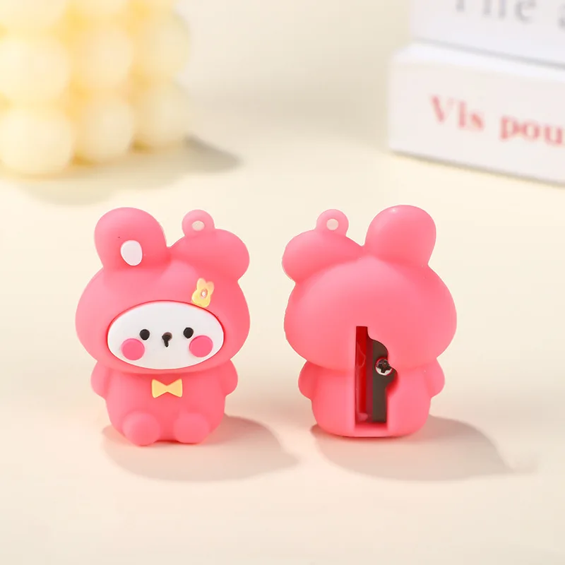 Kawaii-Soft-Silicone-Pink-Rabbit-Pencil-Sharpener-Cute-Stationery ...