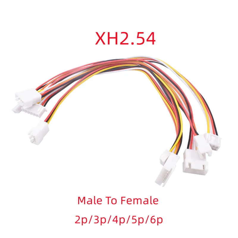 2pcs XH2.54 Male to Female Extension Cable 2p/3p/4p/5p/6p Male and Female Socket Connector With ...