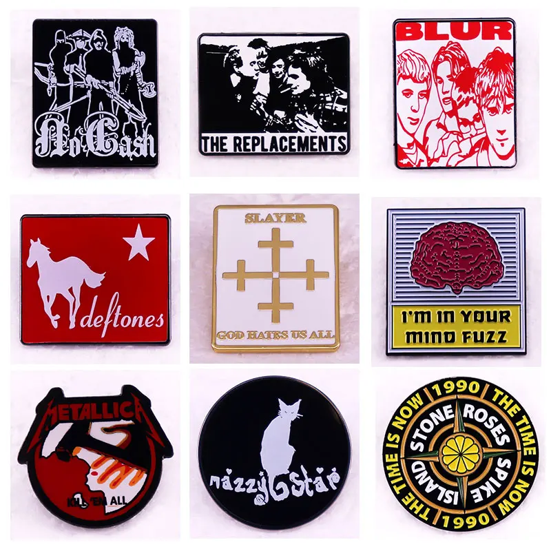 Classic-Rock-Band-Logo-Metal-Enamel-Pin-Brooch-Music-Album-Art-Lapel ...