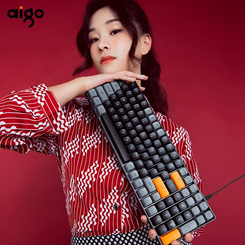 Aigo-A100-Gaming-Mechanical-Keyboard-Wired-USB-Type-c-Blue-Red-Switch ...