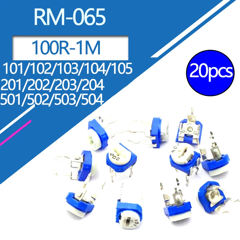 20pcs RM065 101 102 103 104 105 201 202 203 204 501 502 503 504 Ohm ...